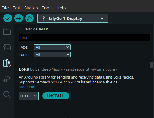 Introduction à LoRa32 V2.1_1.6 Communication point à point